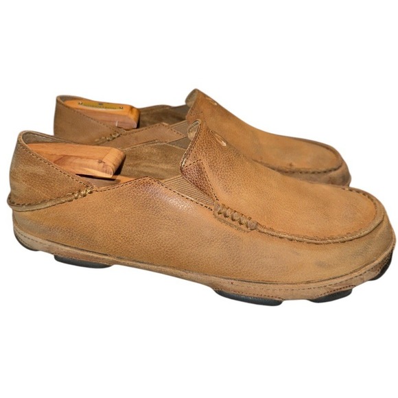 OluKai | Shoes | Mens Olukai Moloa Brown Comfort Leather Shoes 5 | Poshmark